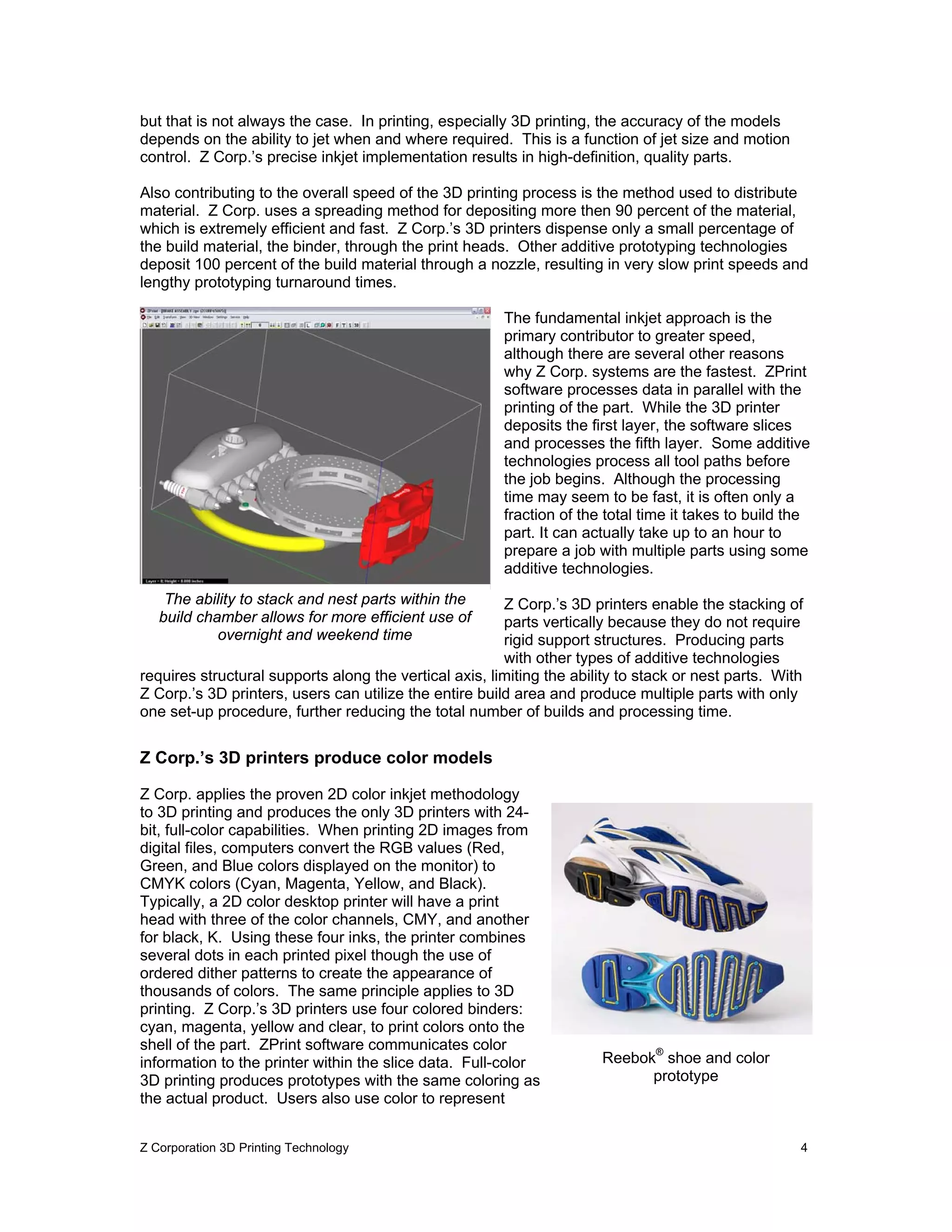 Zcorporation3 d printing | PDF