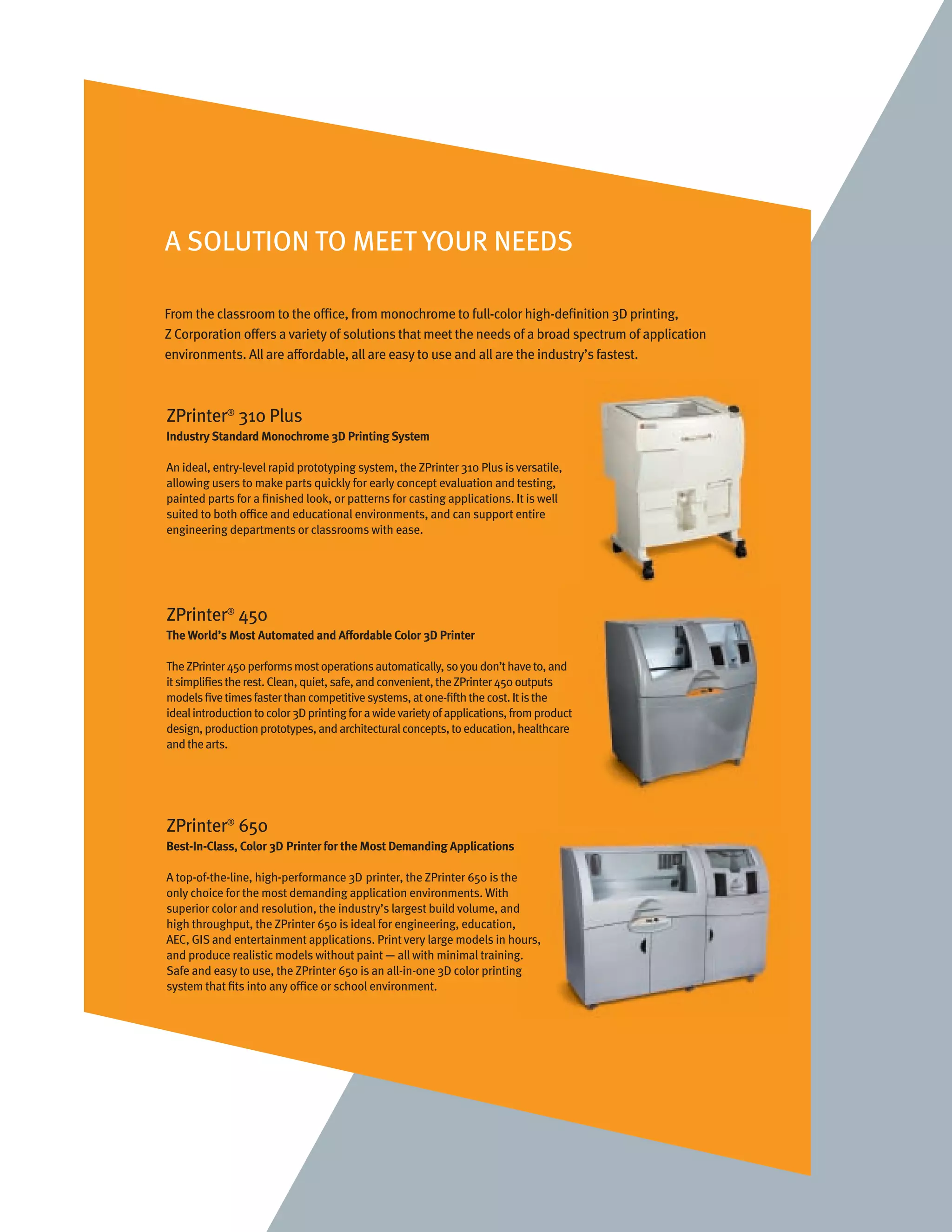 Z Corp Z650 And Family | PDF