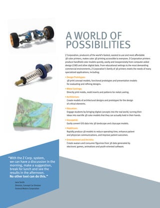 Z Corp Z650 And Family | PDF