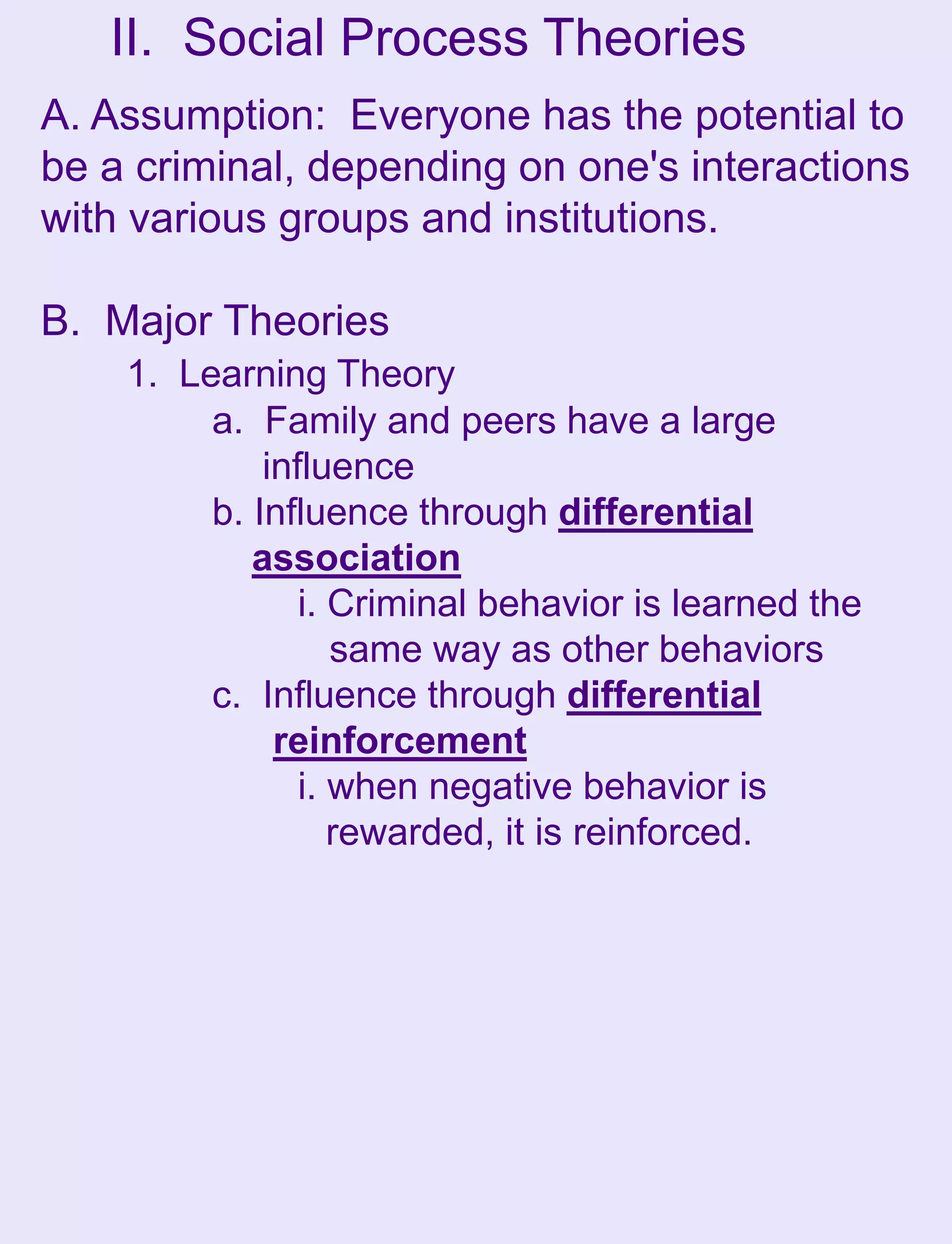 Social Theories of Crime | PDF