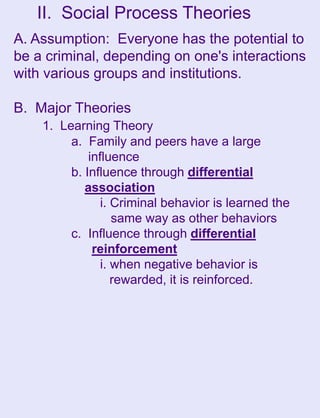 Social Theories of Crime | PDF