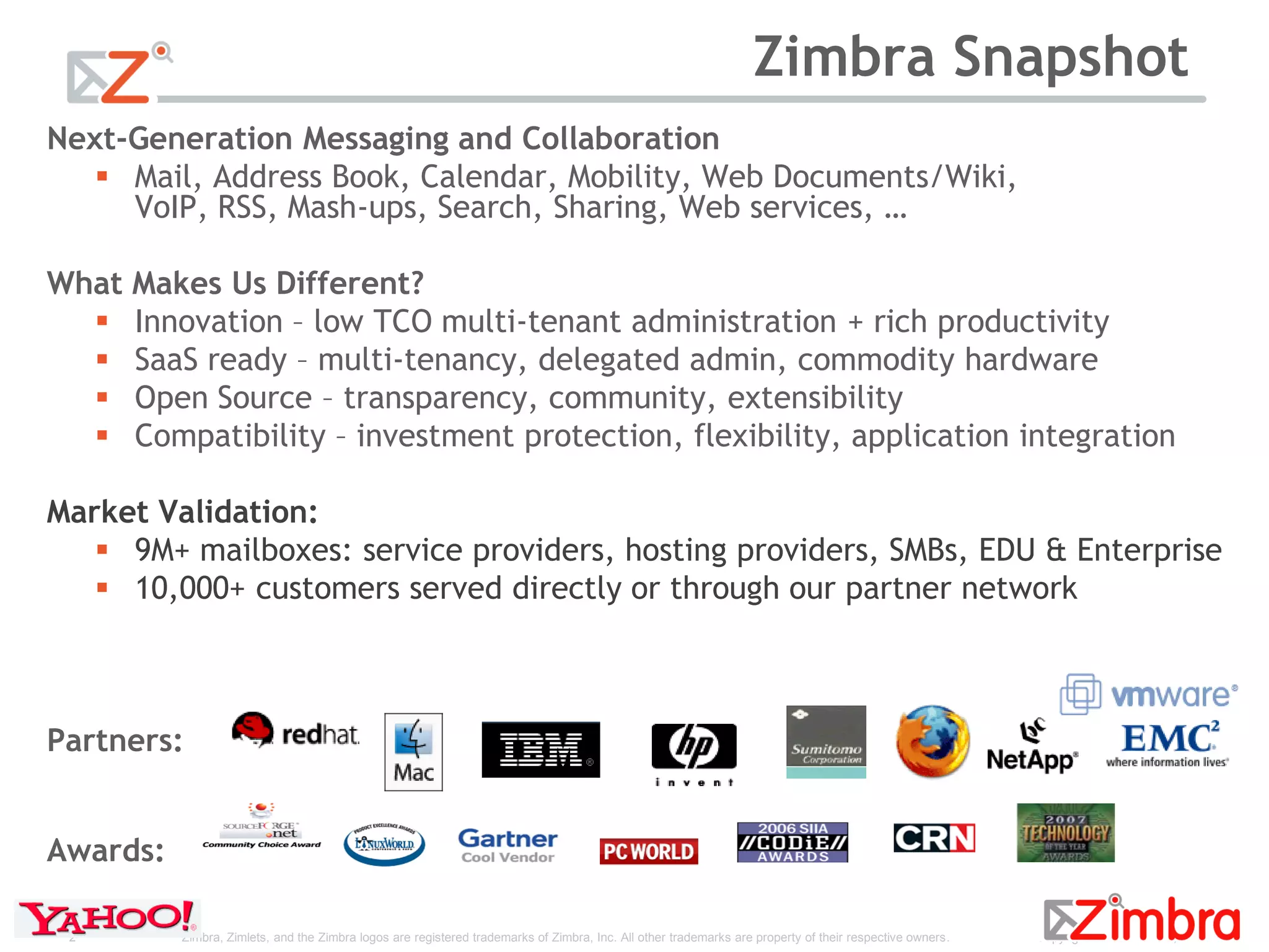 Zimbra Collaboration Suite And Google Apps | PDF