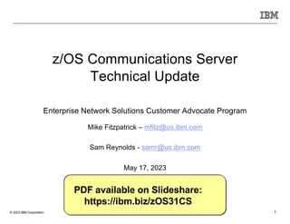 z/OS Communications Server Technical Update | PDF