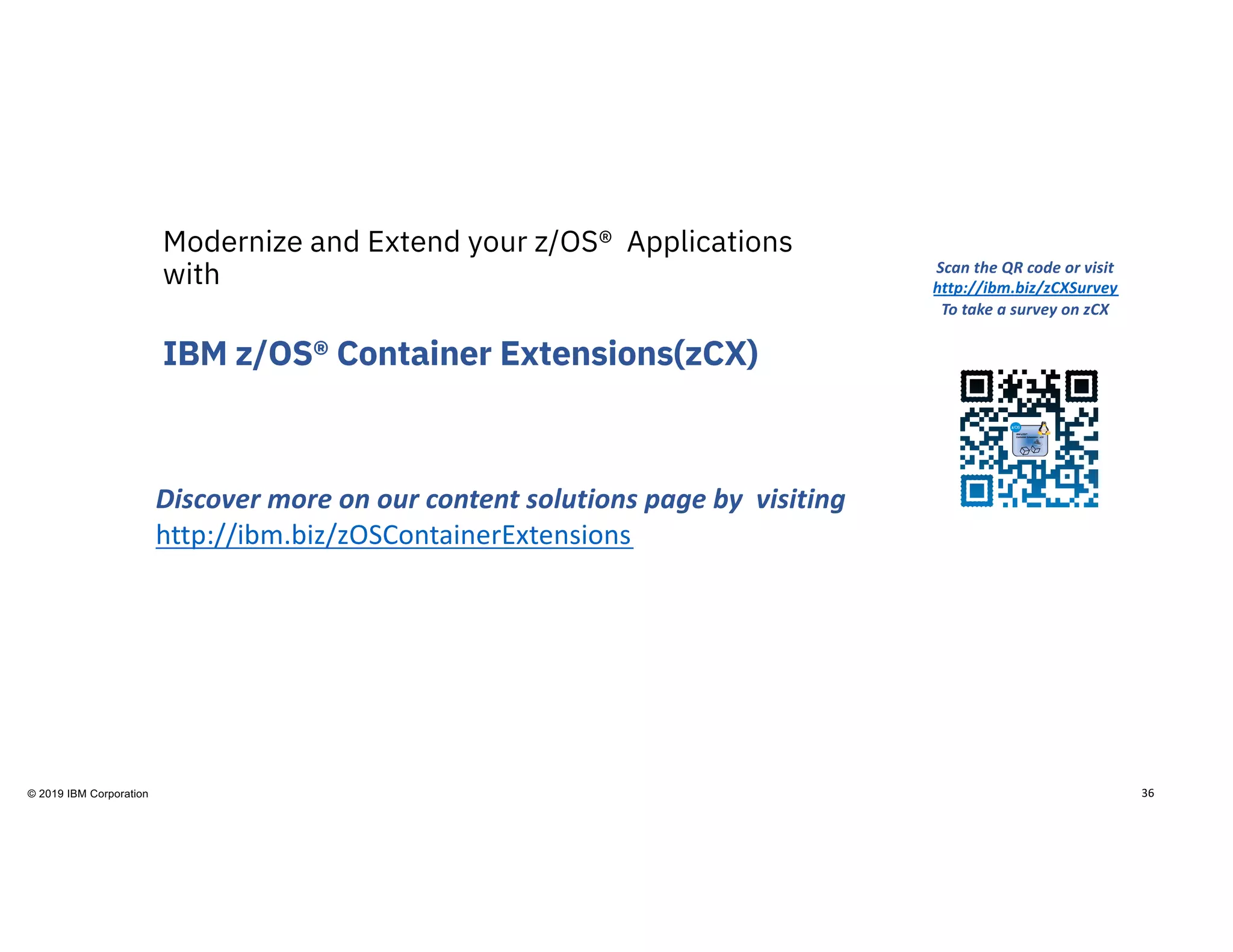 z/OS V2.4 Preview: z/OS Container Extensions - Running Linux on Z ...