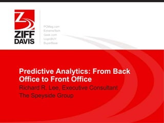 Zd sap - predictive analytics - 3-26-13 r1 | PPTX | Databases | Computer Software and Applications