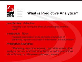 Zd sap - predictive analytics - 3-26-13 r1 | PPTX | Databases ...