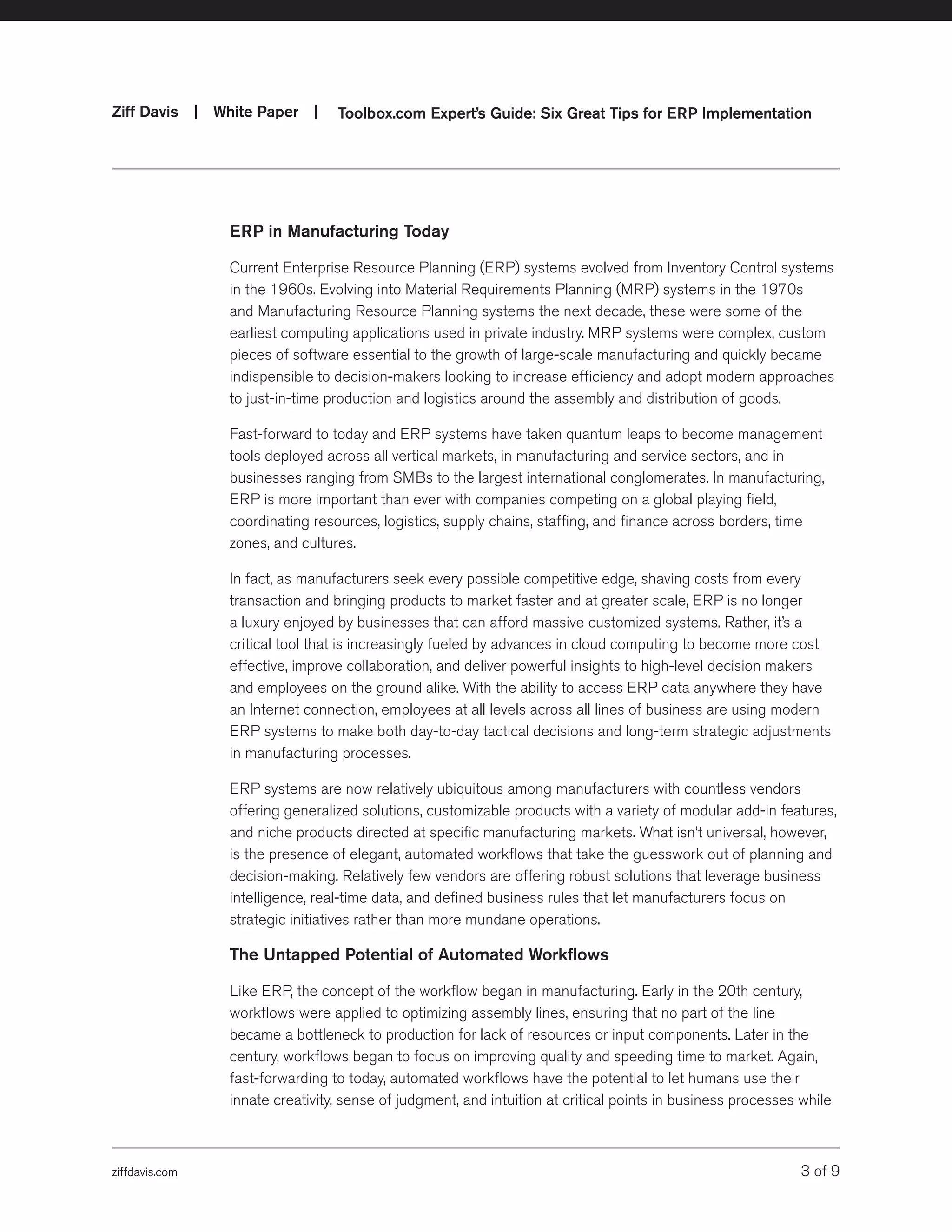 Expert WP ERP Based Automated Workflows | PDF