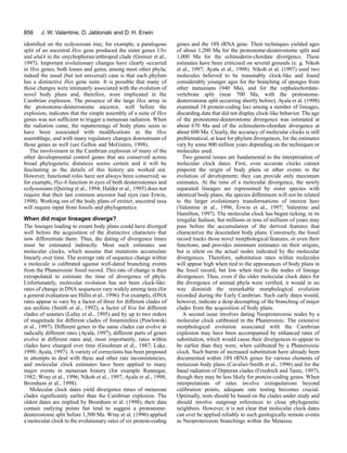 Valentine et al 1999 (fossils, molecules and embryos new perspectives ...