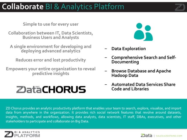 zData BI & Advanced Analytics Platform + 8 Week Pilot Programs | PDF ...