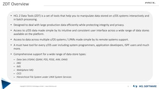Z Data Tools and APIs Overview | PPT