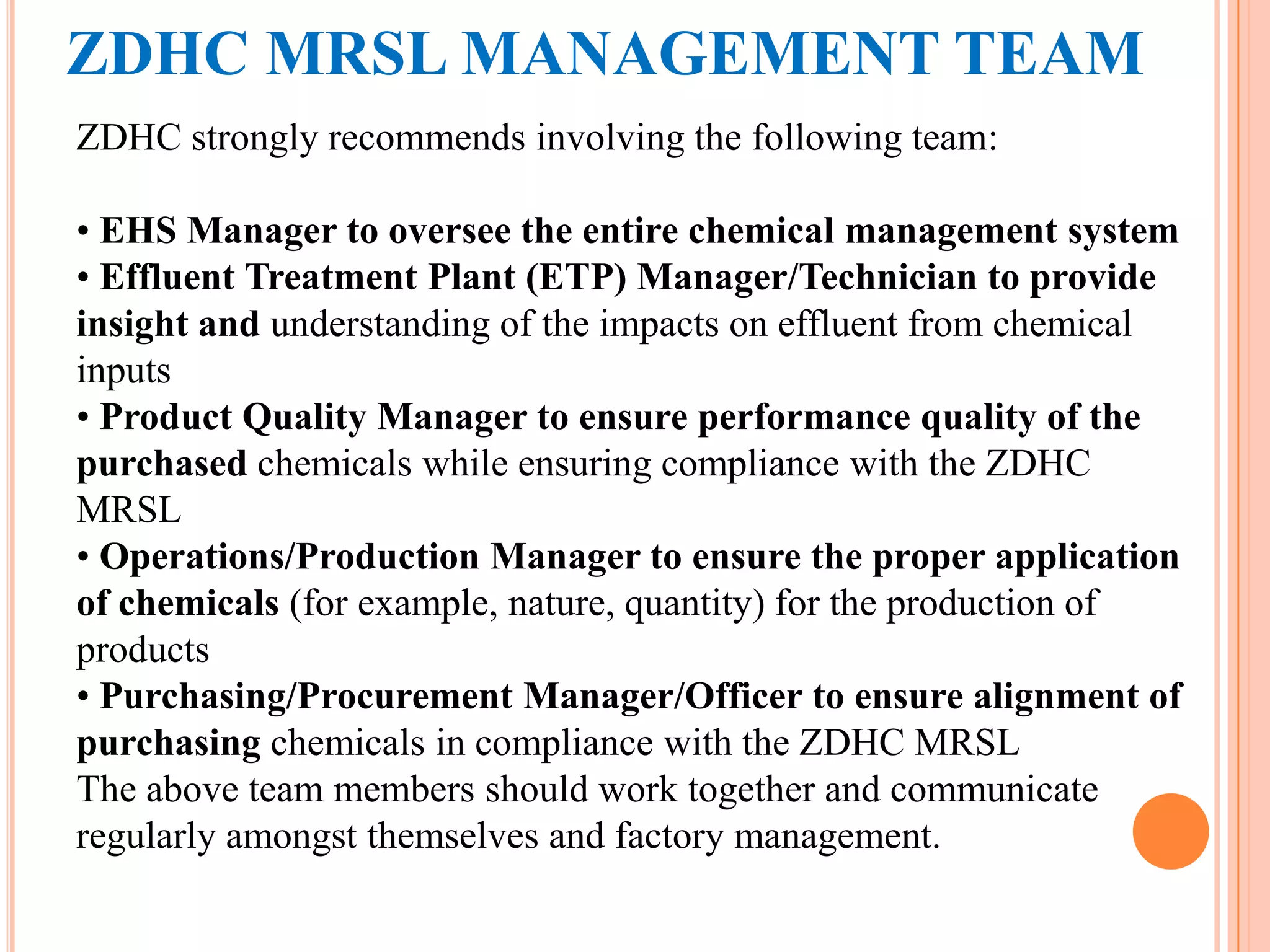 ZDHC MRSL | PDF