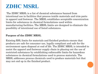 ZDHC MRSL | PDF