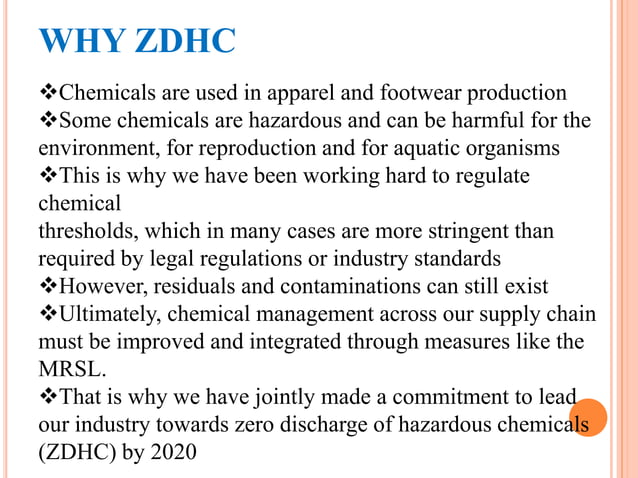 ZDHC MRSL | PDF | Substance Abuse | Diseases and Conditions