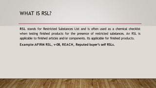 ZDHC MRSL & AFIRM RSL Training Manual.pptx