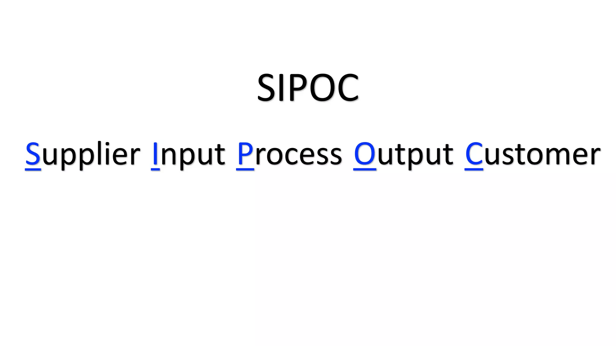 SIPOC | PPTX