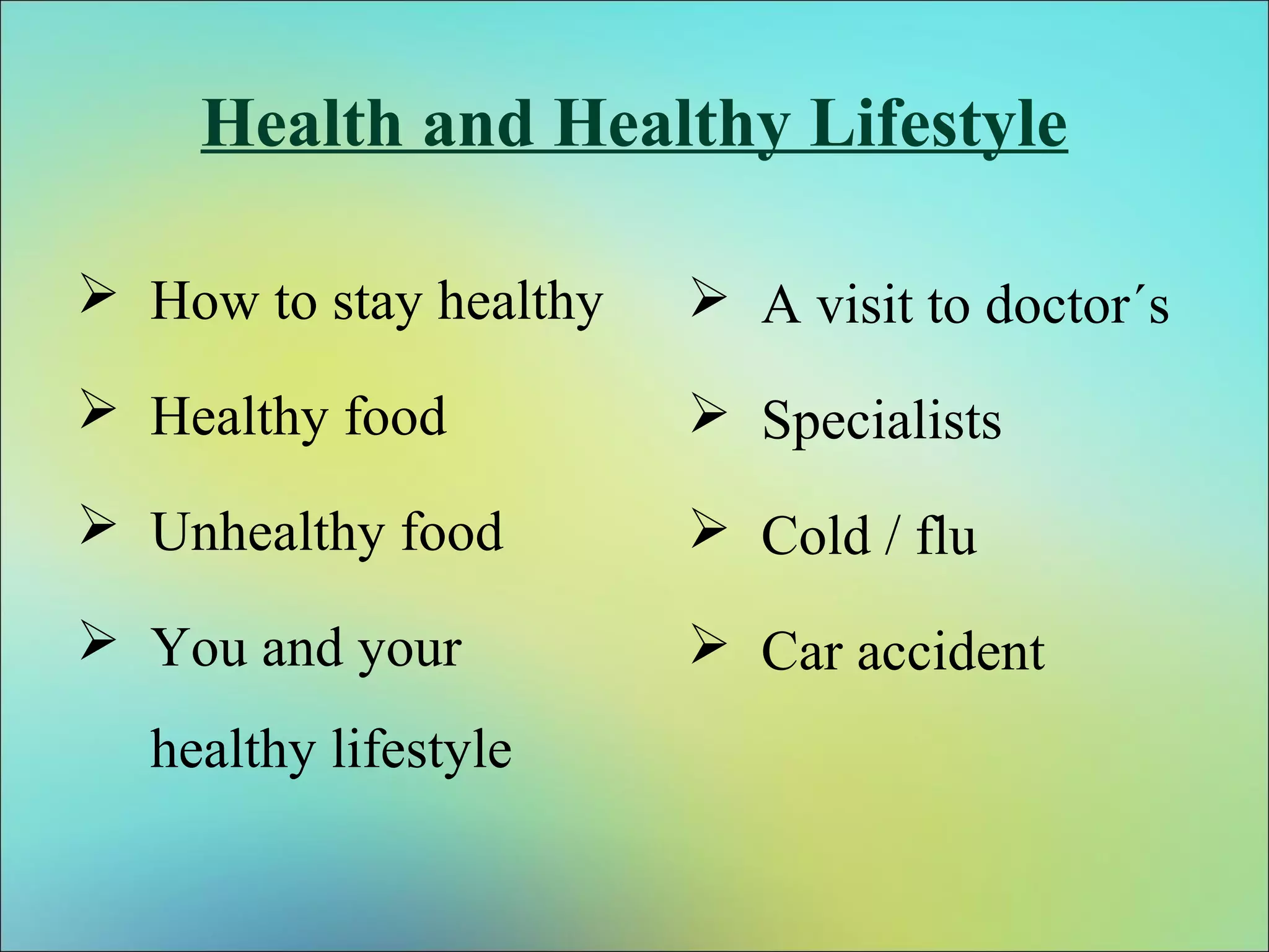 Health and lifestyle | PPT