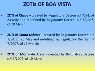 SDTIBM - ZDTI of Boa Vista and Maio Islands | PDF