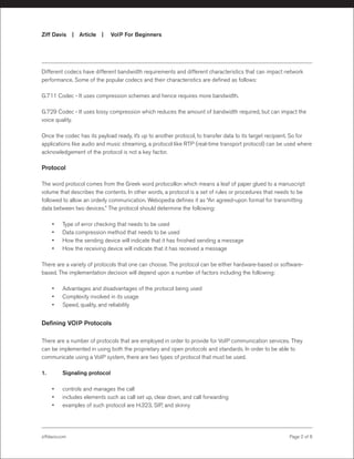 VoIP for Beginners | PDF