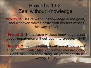 Zeal without-knowledge | ODP