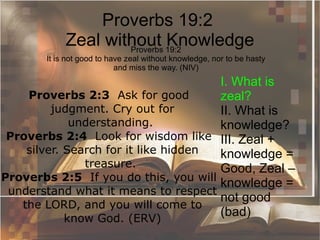 Zeal without-knowledge | ODP