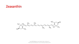 Zeaxanthin | PPTX