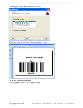 Zebra -bar one label printing | PDF