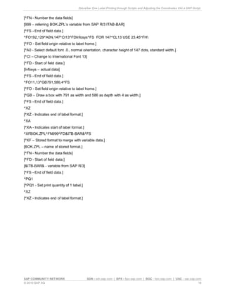 Zebra -bar one label printing | PDF