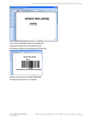 Zebra -bar one label printing | PDF