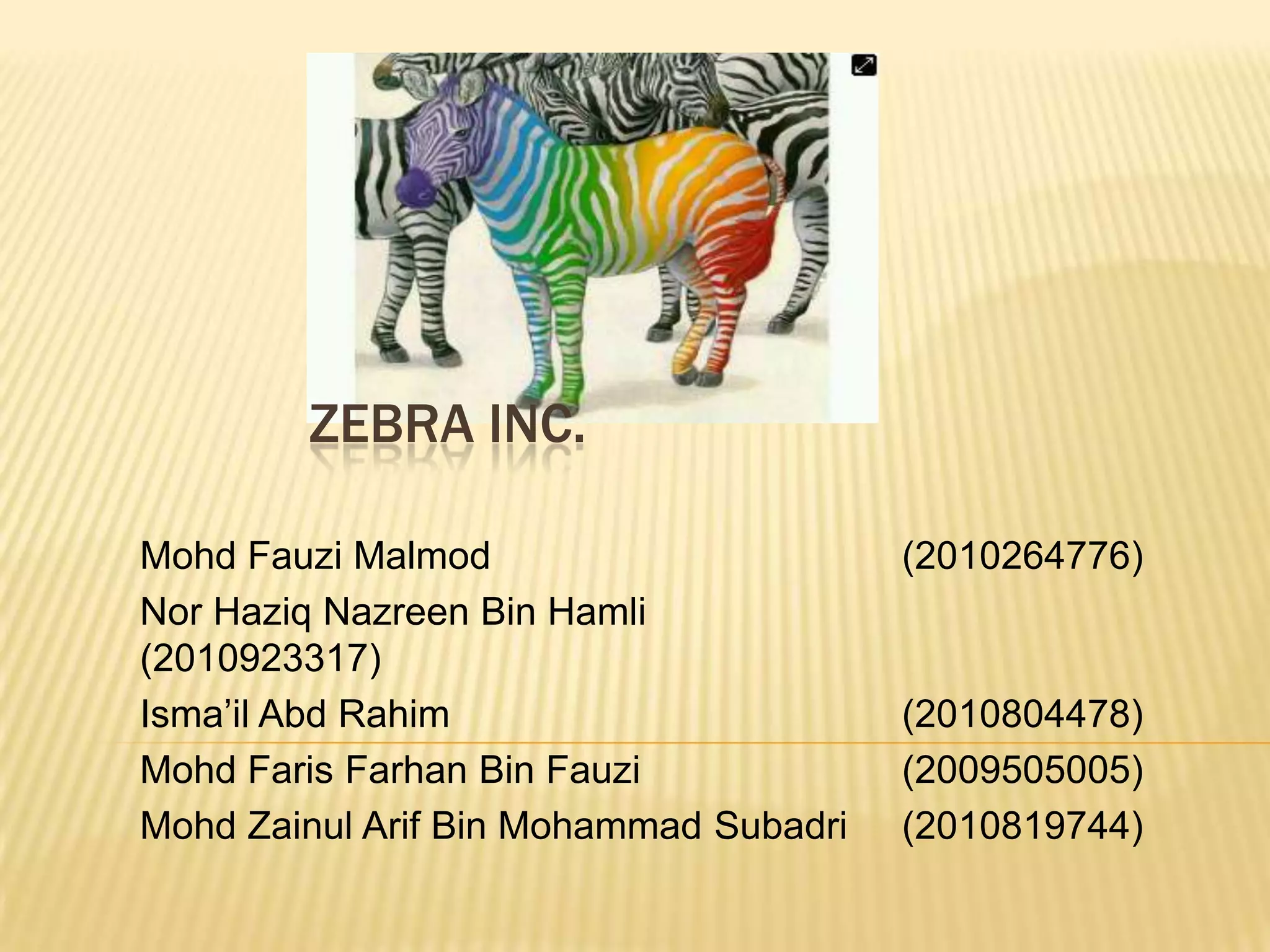Zebra inc | PPT