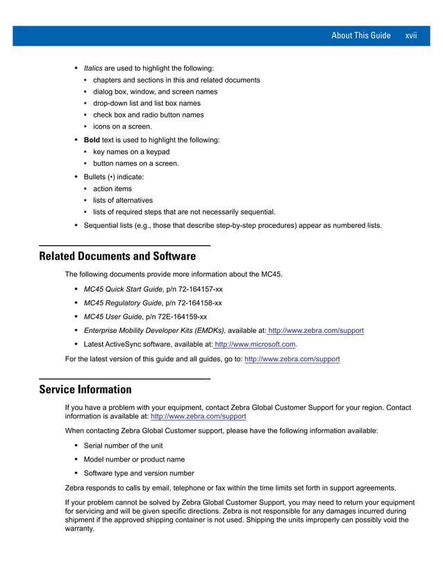 지브라PDA Zebra MC45 2D 산업용PDA 바코드PDA 매뉴얼 | PDF | Smartphones | Consumer ...