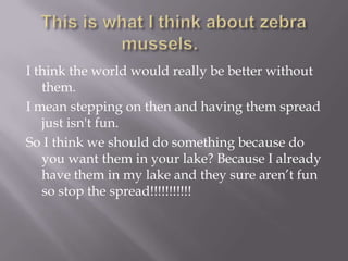 Zebra mussels.pptx by sophie | PPTX
