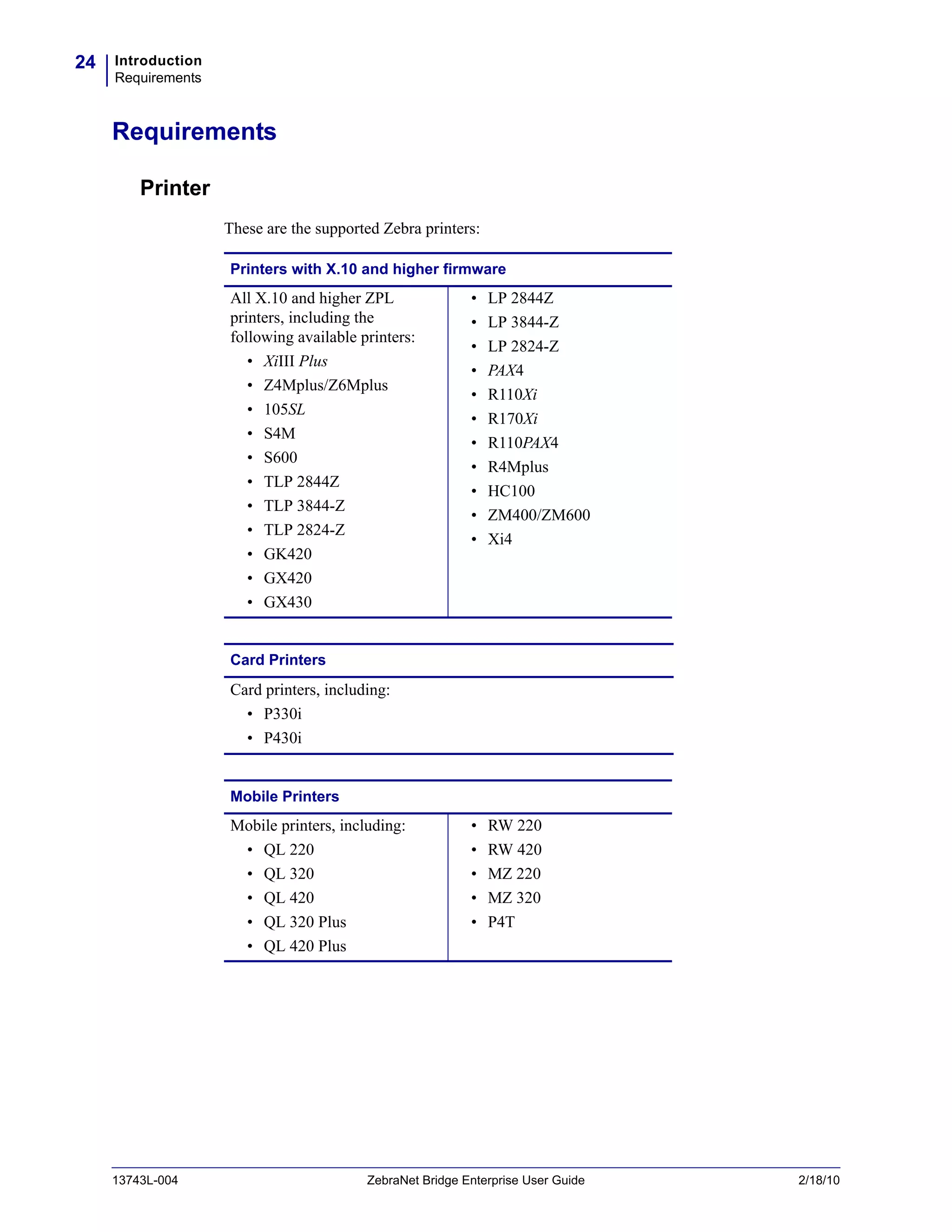 ZebraNet Bridge Enterprise - Manual do Software | PDF