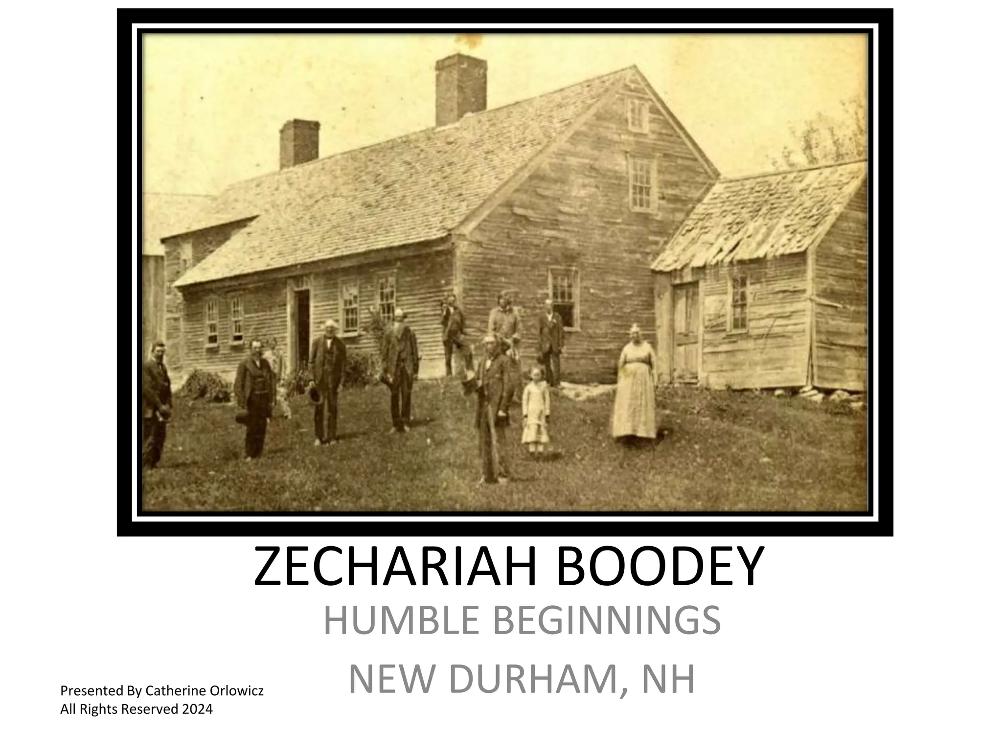 Zechariah Boodey Farmstead Collaborative presentation - Humble ...