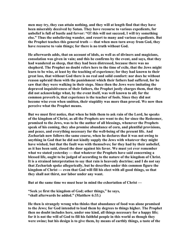 Zechariah 10 commentary | PDF