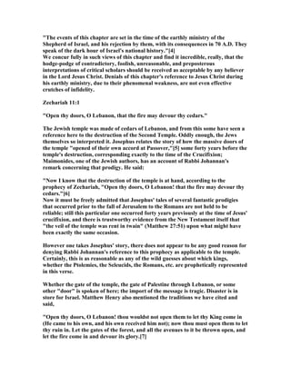 Zechariah 11 commentary | PDF