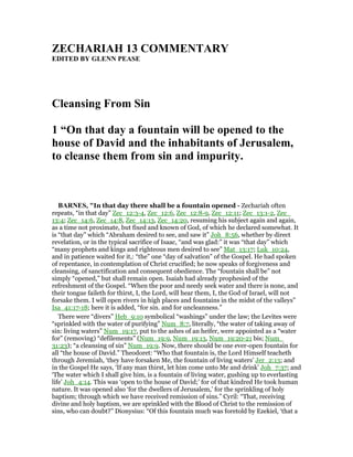 Zechariah 13 commentary | PDF