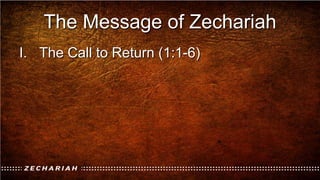The Book of Zechariah | PPTX
