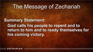 The Book of Zechariah | PPTX