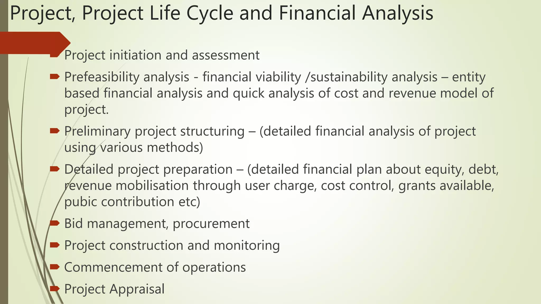 Financial Analysis of an Infrastructure Project | PPTX