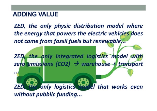 ZED - Zero Emissions Distribution | PPT