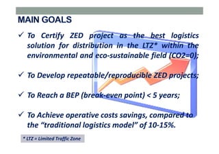ZED - Zero Emissions Distribution | PDF