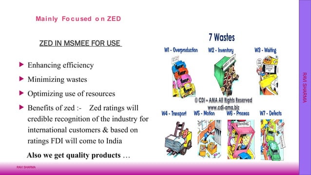 ZED FOR MSME PPT PRESENT BY RAVI SHARMA 9131118074 | PPTX