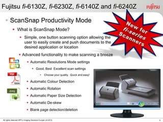 Fujitsu - Revolutionizing Desktop Scanning! | PDF