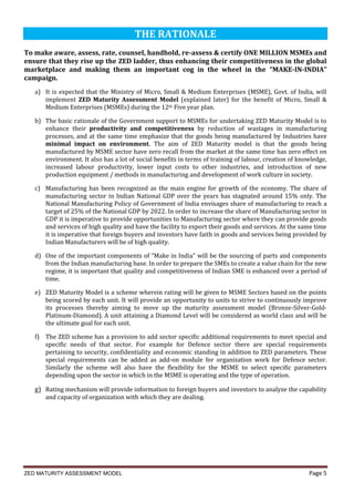 ZED maturity assessment model 28th april 2015 | PDF