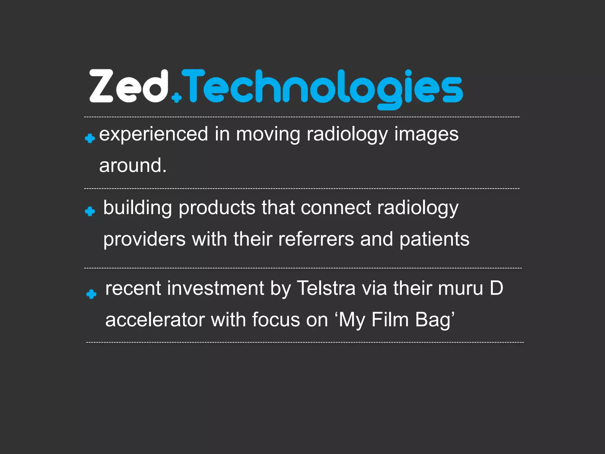 Collaborative Solutions eHealth Event - Zed Technologies | PPT