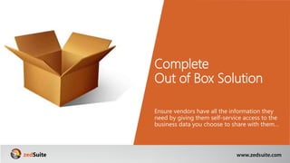 zed Vendor Portal for SAP Business One | PPTX | Information Services ...