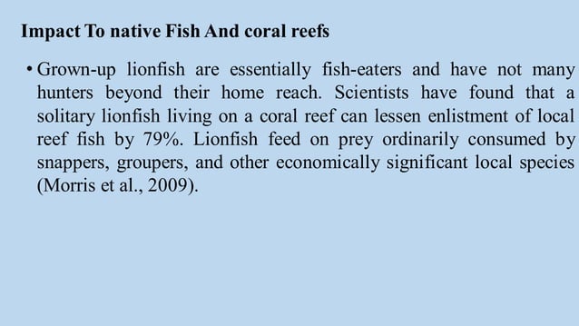 Lion fish and its meristic characteristics | PDF | Zoos & Aquariums ...