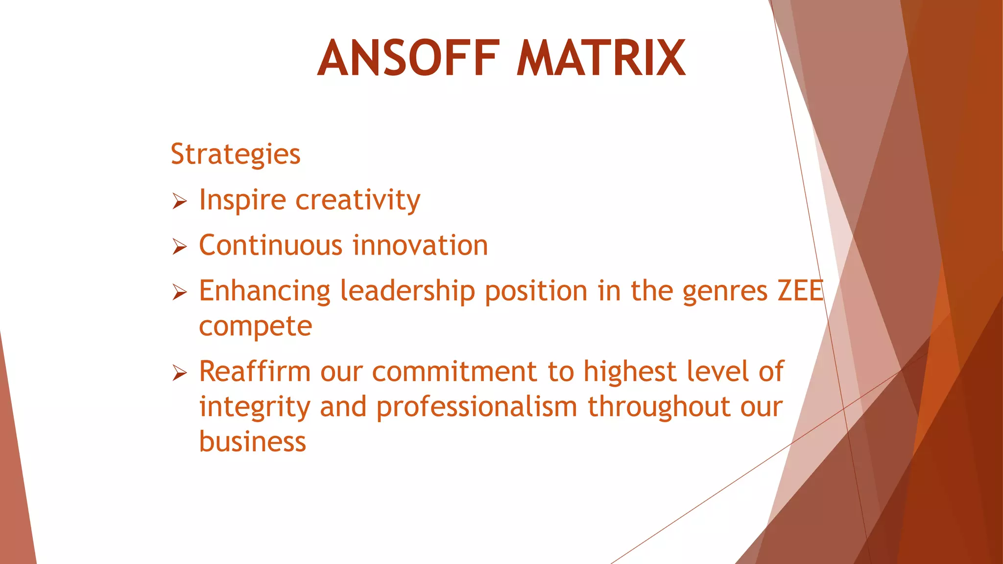 Zee Entertainment Enterprise | PPTX