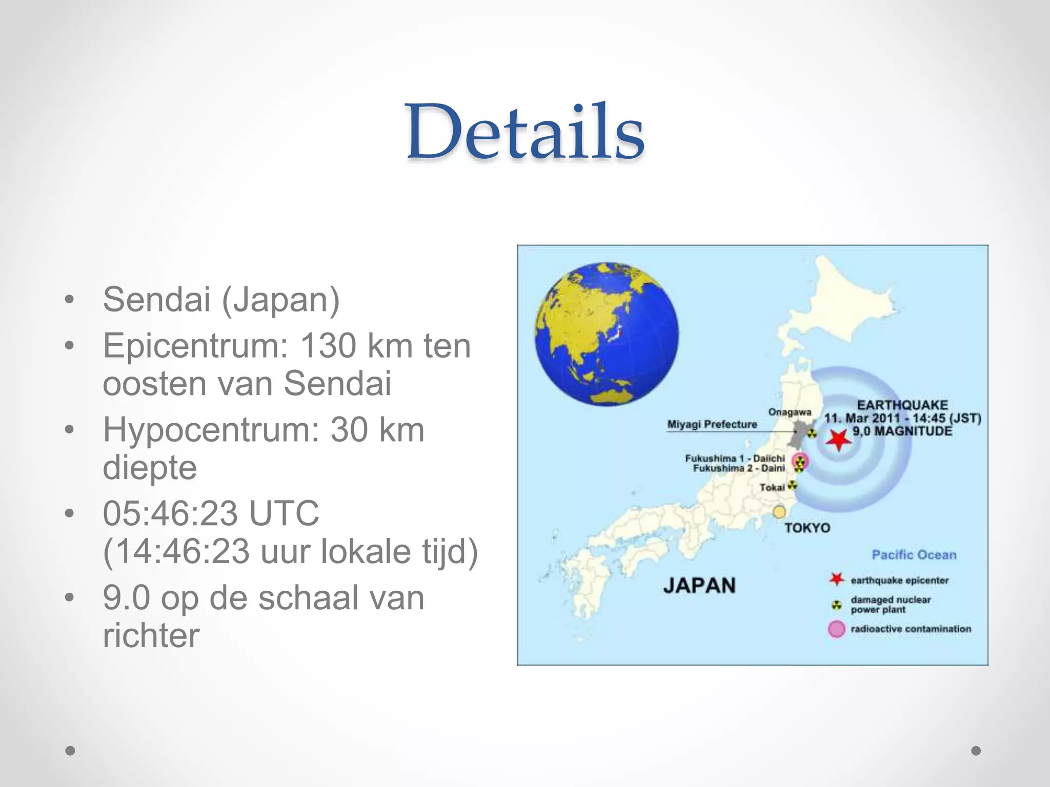 Zeebeving sendai | PPTX