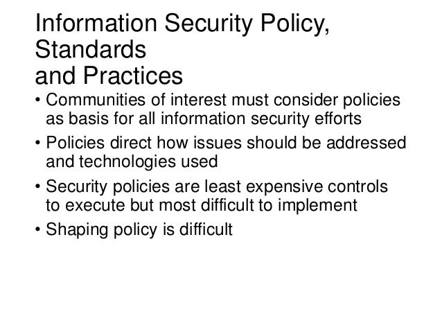 Information Security Blueprint